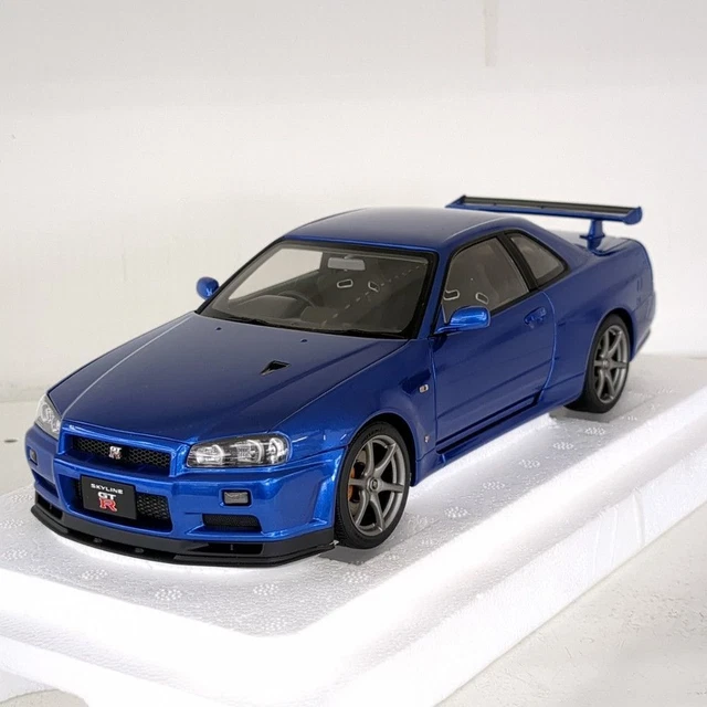 AUTOART 1/18 NISSAN Skyline Gt-R R34 V Spec Ii Bayside Blu 77408 3115/Toro Stor EUR 336,24 ...