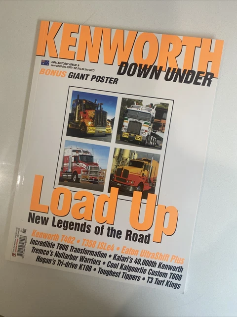 KENWORTH DOWN UNDER MAGAZINE Collectors Issue 9 Include POSTER $40.00 ...