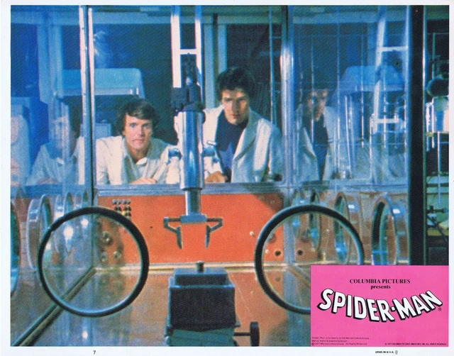 SPIDER-MAN ORIGINAL LOBBY Card 7 Nicholas Hammond Marvel Super Hero ...