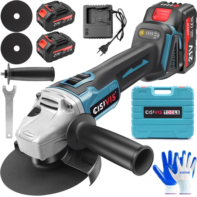 21V 125MM AKKU Winkelschleifer Trennschleifer Schleifmaschine Flex Mit ...