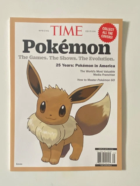 EEVEE - 2024 Time Magazine POKÉMON SPECIAL EDITION 25 Years: Pokémon in ...