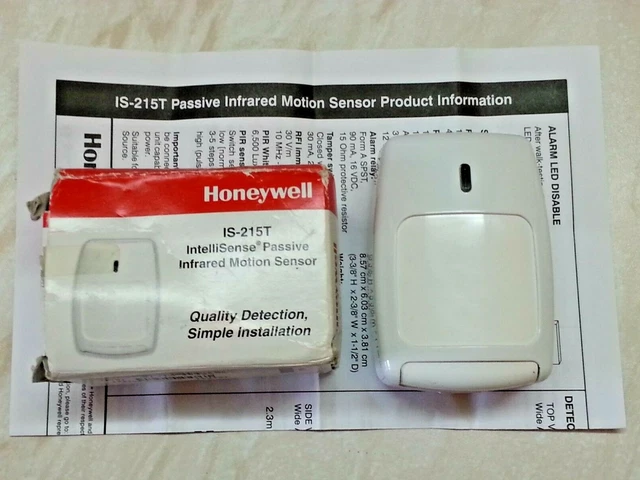 HONEYWELL INTELLISENSE IS215T Wired Alarm PIR Sensor Detector £9.99 ...