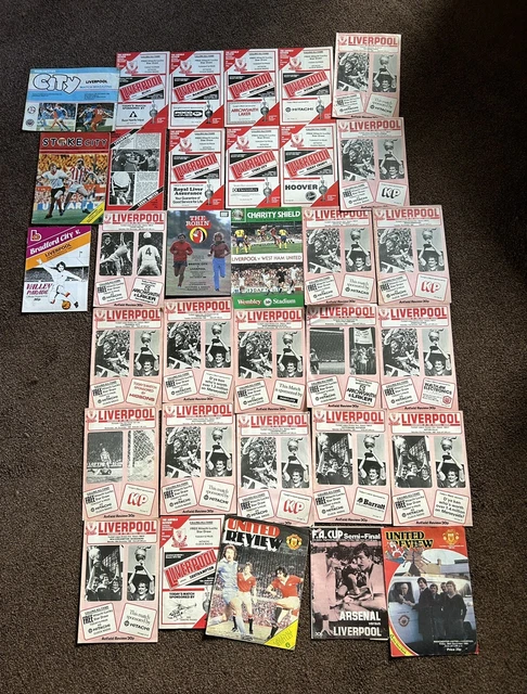 LIVERPOOL FC FOOTBALL Programmes 1980 VGC Sports Memorabilia Vintage ...