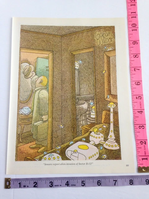 MAGAZINE CLIPPING GAHAN Wilson Cartoon alien invasion 80's EUR 6,94 ...