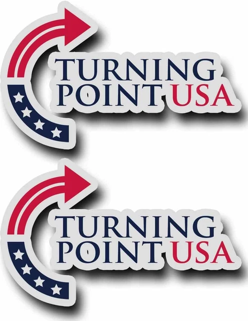 50 PACK TURNING Point USA Charlie Kirk Stickers Laptop Bumper Decal ...