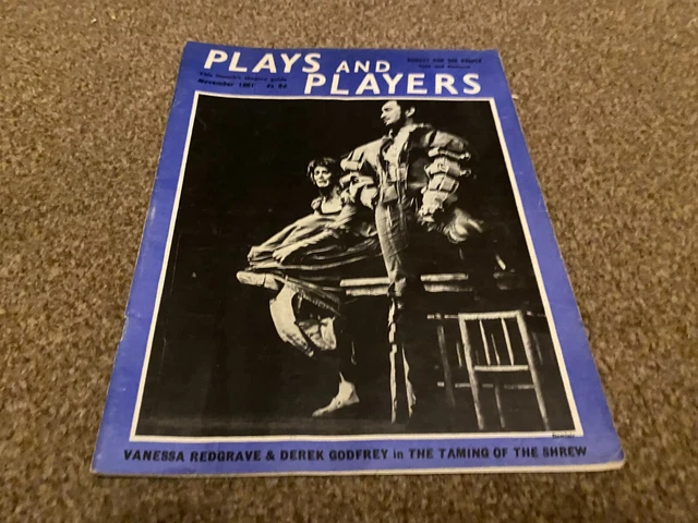 PLAYS AND PLAYERS Magazine 1961 Nov Vanessa Redgrave Derek Godfrey Val ...