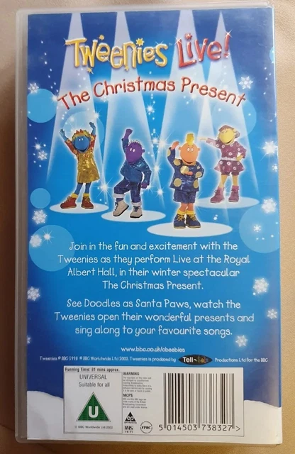TWEENIES - LIVE! - The Christmas Present Rare VHS Video Tape, 2002 VGC ...
