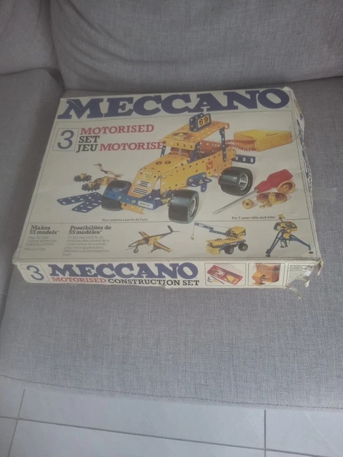 MECCANO 3 MOTORISED Set Model From 1978 appears complete In Original ...