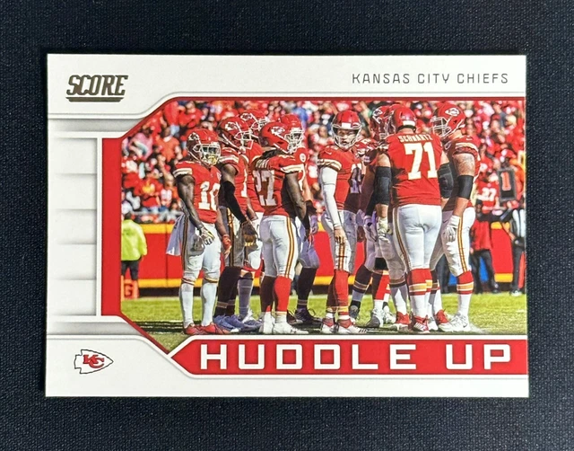 2019 SCORE HUDDLE Up Kansas City Chiefs Patrick Mahomes Team Football ...