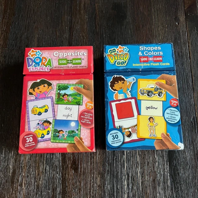 DORA THE EXPLORER Opposites & Go Diego Go! Shapes & Colors Slide ...