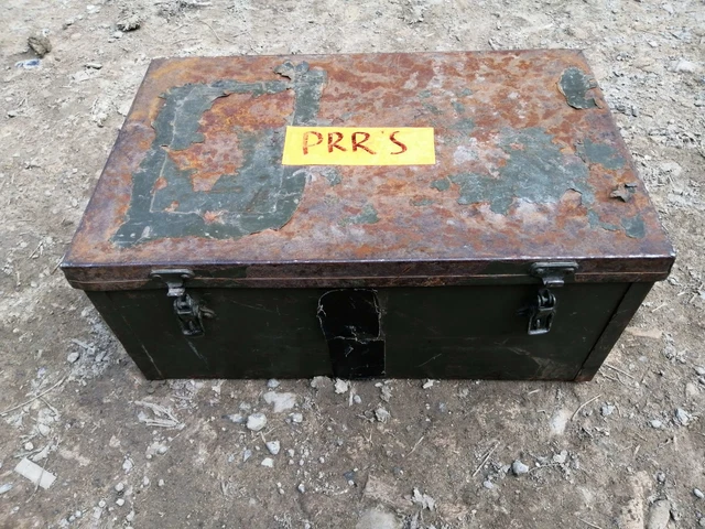 BRITISH ARMY METAL Box Heavy Duty Lockable Storage Case Land Rover ...