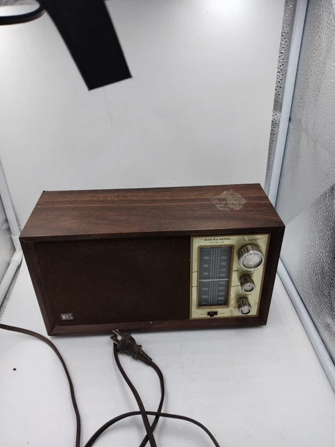 VINTAGE MID CENTURY Realistic Radio Shack MTA-7 Model 12-684 Walnut ...