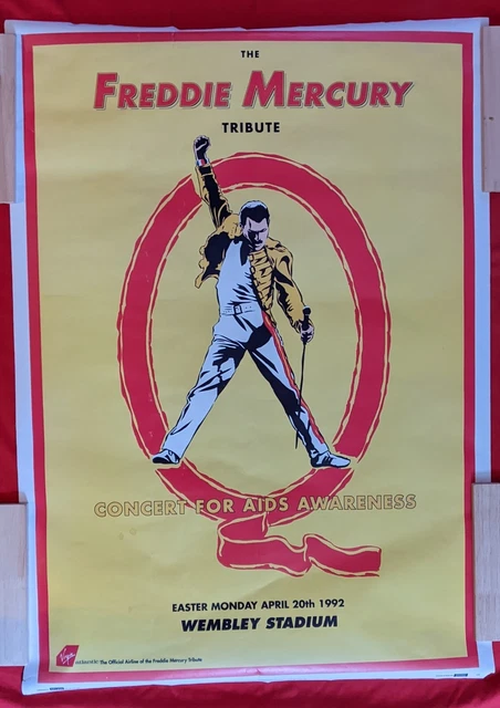 ORIGINAL 'FREDDIE MERCURY Tribute Concert' Wembley 1992 - Promotional ...