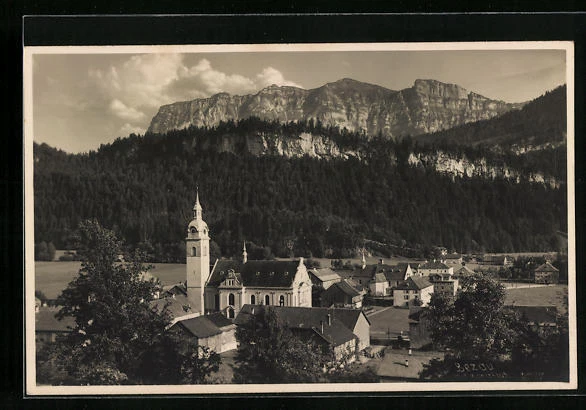 BEZAU, TEILANSICHT MIT Kirche und Kanisfluh, Ansichtskarte EUR 5,00 ...