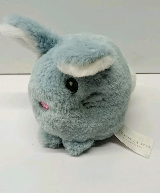 JOHN LEWIS SMALL Grey bunny rabbit soft plush Children's toy Easter ...