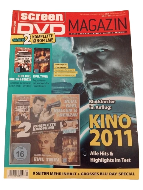 SCREEN DVD MAGAZIN 01/2011 Evil Twin Film Horror FSK 16 EUR 10,87 ...