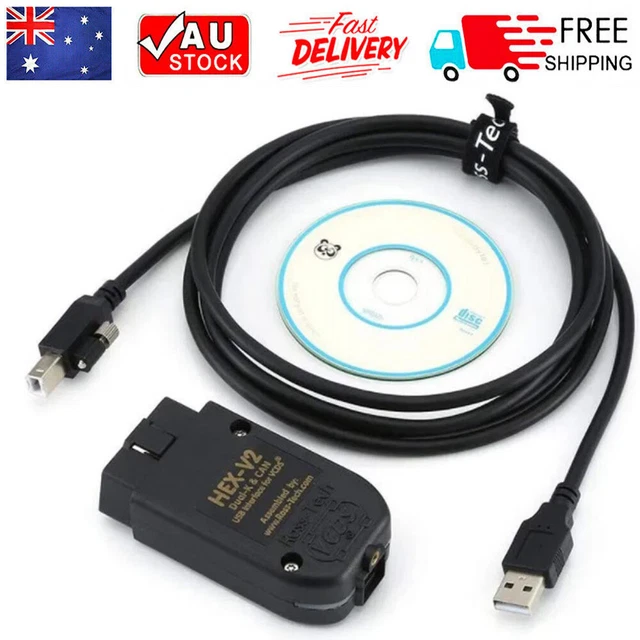 2024 VAG COM 22.3.1 Obd2 Scanner HEX V2 VAGCOM Auto Diagnostic Tool OBD ...
