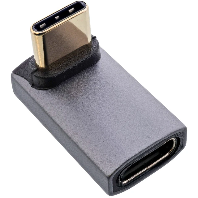 INLINE® USB4 ADAPTER, USB-C Stecker/Buchse oben/unten gewinkelt ...