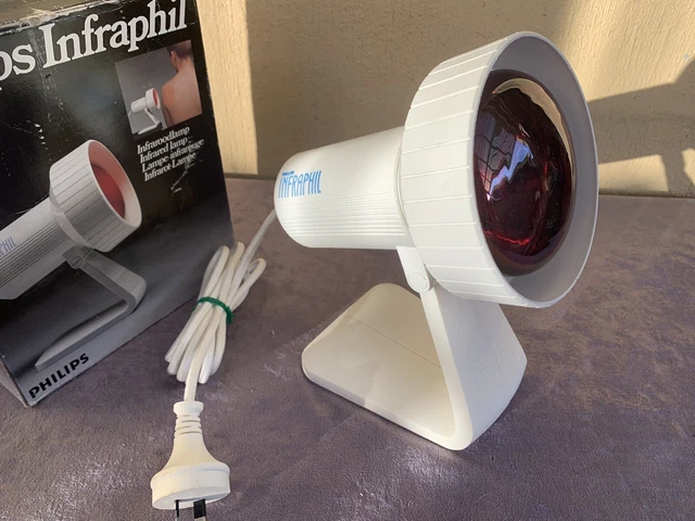 VINTAGE PHILLIPS INFRAPHIL HP3610 Infrared Heat Therapy Lamp Working ...