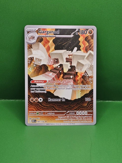 POKÉMON TCG MEGA Evolution Garganacl 147/132 Illus Rare Near Mint pack ...