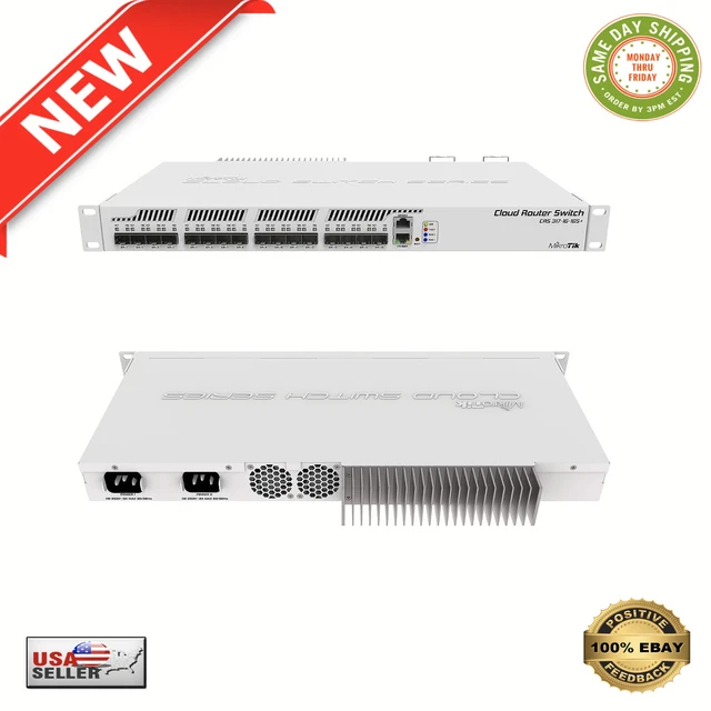 MIKROTIK CLOUD ROUTER Switch Rack-mountable 16 SFP+ ports (CRS317-1G ...
