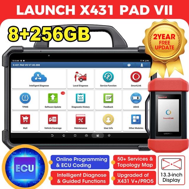 LAUNCH X431 PAD VII PAD 7 Outil Diagnostic Tous Système Programmation ...