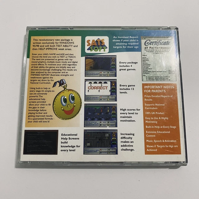 ENGLISH SKILLS PC CD ROM Educational Software for SATS Key Stage 2 £9. ...