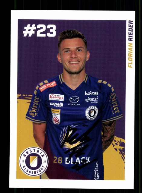 FLORIAN RIEDER CARTOLINA autografata Austria Klagenfurt 2022-23 ...