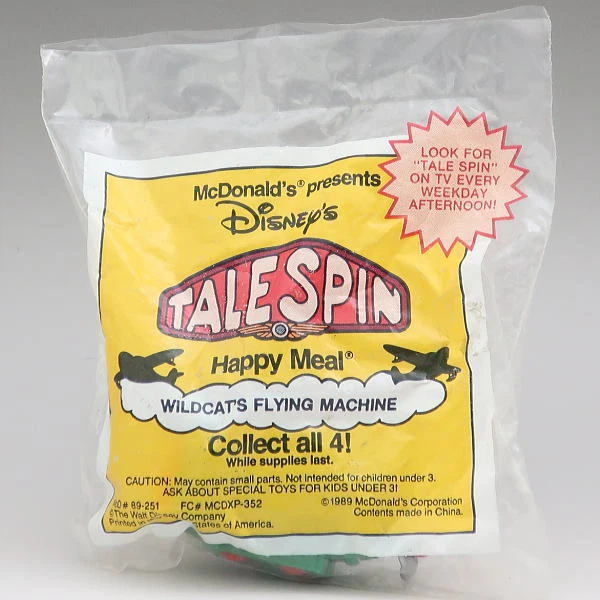 DISNEY WILDCAT TAILSPIN TaleSpin McDonald s Happy Meal Toy 1989 Die ...