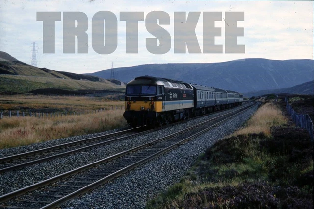 35MM SLIDE BR British Rail Diesel Loco Class 47 47714 Inverness 1986 ...