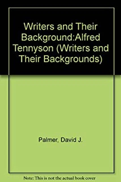 WRITERS ET LEUR de Fond : Alfred Tennyson Livre de Poche $7.29 ...