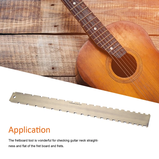 PRATIQUE 24.75 FRETTE Notched Board Straight Edge Luthiers Outil Pour ...