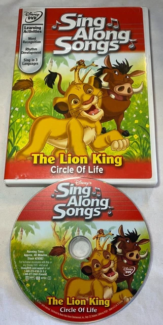 DISNEYS SING ALONG Songs The Lion King: Circle of Life (DVD, 2003 ...
