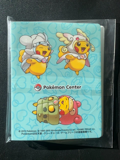 POKEMON CENTER MINI Binder File Mega Rayquaza Charizard Pikachu Poncho ...