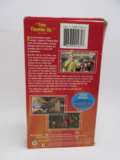 2003 DISNEY THE Incredibles VHS Tape $24.39 - PicClick CA
