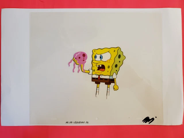 SPONGEBOB SQUAREPANTS ORIGINAL Production Cel Cell Animation Art Set Up ...