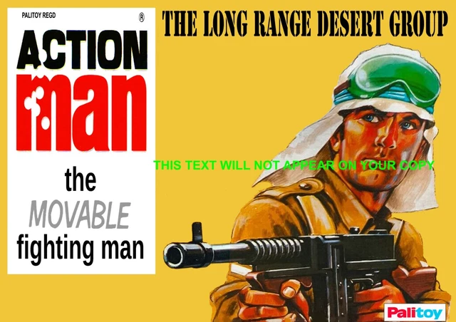 VINTAGE ACTION MAN The Long Range Desert Group Brand New A4 Poster ...