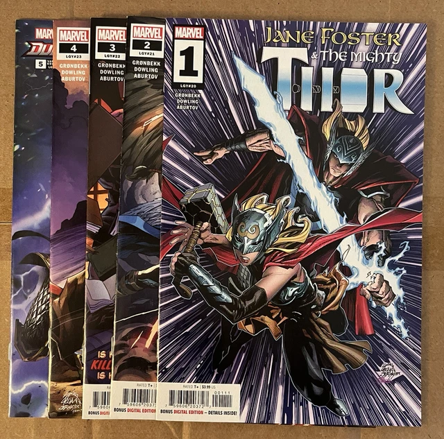 JANE FOSTER AND the Mighty Thor #1-5 mini-série Marvel Comics par ...