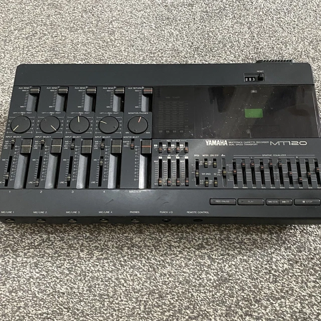 VINTAGE ANALOG YAMAHA MT120 4 Track Cassette Tape Multitrack Recorder £ ...