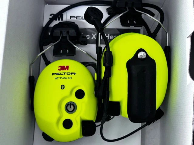 3M PELTOR MT15H7P3EWS6 WS Protac XPI Helmet mounted Headset Neon Ground ...