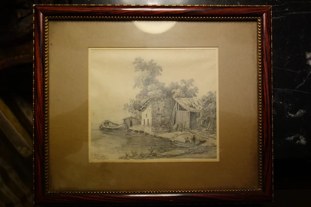 DESSIN AU CRAYON 19èm siècle : Louis Bailly EUR 39,00 - PicClick FR