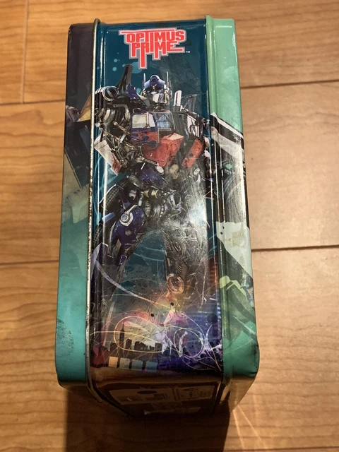 TRANSFORMERS OPTIMUS PRIME & Bumblebee Tin Box Co. Collectible Dark Of ...