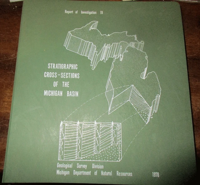 GEOLOGY PALEONTOLOGY MICHIGAN Basin Stratigraphy And Cross Sections ...