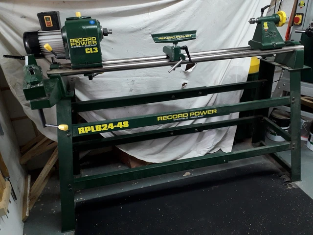 RECORD POWER CL3 5 speed lathe with swivel headstock and 36 inch bed ...