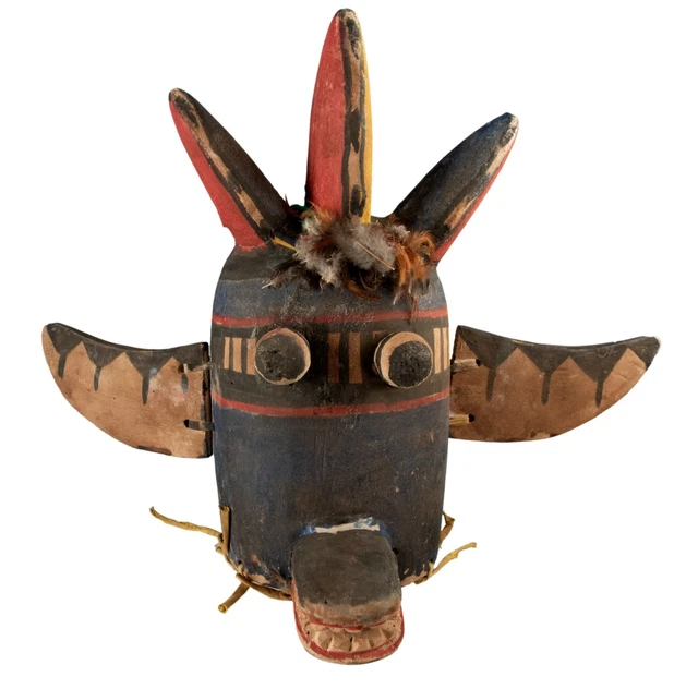 NATIVE AMERICAN AMERICAN Hopi Kachina Katsina Style Mask - Ethnic Art ...