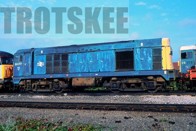 35MM SLIDE BR British Rail Diesel Shunter Class 20 20177 1992 Toton ...