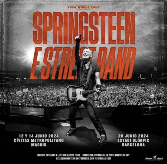 2 ENTRADAS SECTOR 124 Bruce Springsteen, Madrid 14 de Junio 2024 EUR ...