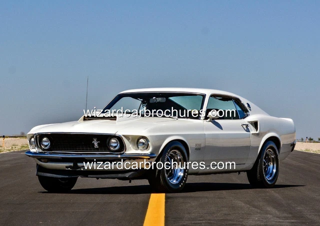 1969 FORD MUSTANG Boss 429 A3 Poster Ad Brochure Advert Advertisement ...