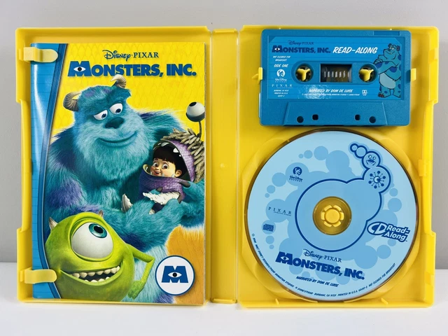 DISNEY PIXAR MONSTERS Inc Read Along CD Book Cassette Tape Bundle £14. ...