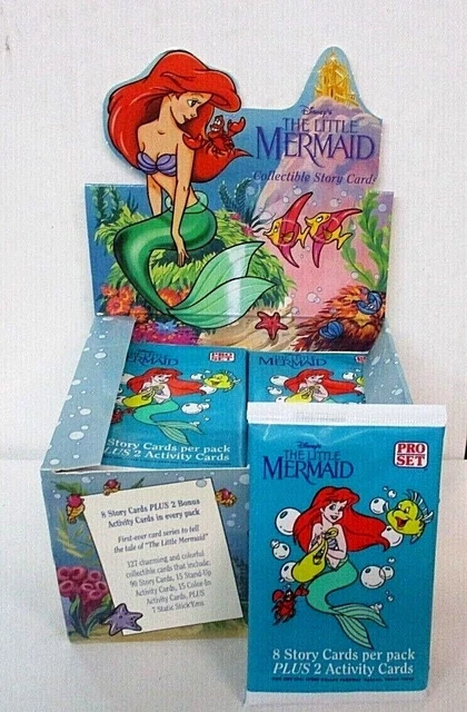 VINTAGE PROSET THE Little Mermaid 8 Story Card Pack Factory Sealed 1991 ...
